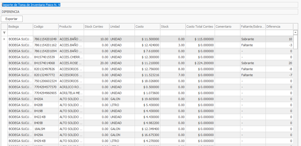 Conteo Físico del Inventario – Centro de Ayuda - Soluciones Digitales EVA
